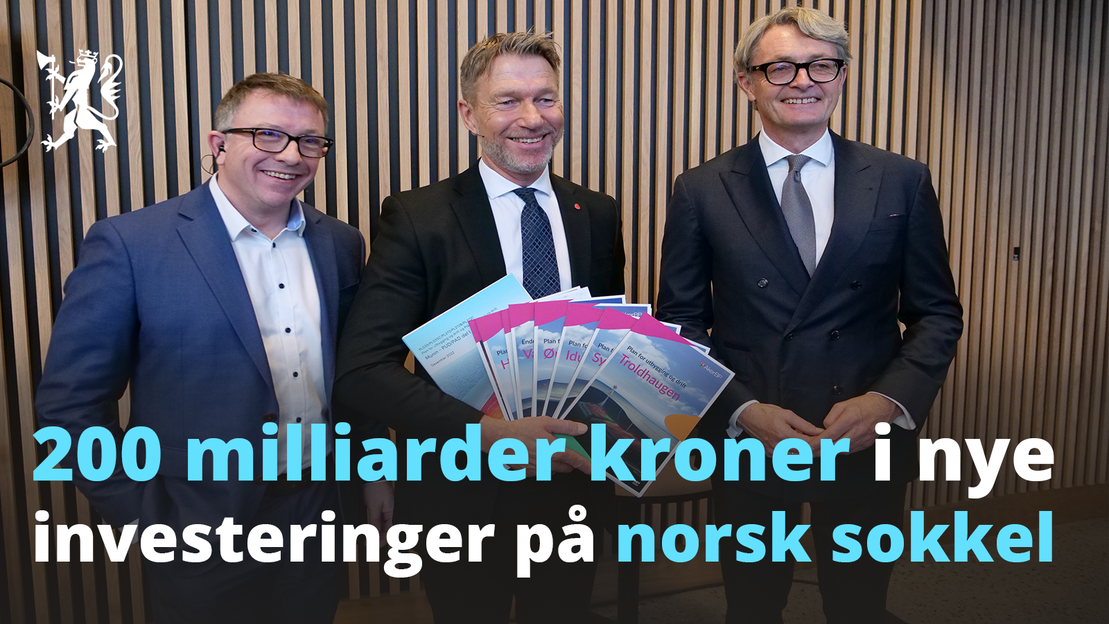 Leverte store milliardinvesteringer for nye utbygginger på norsk sokkel - regjeringen.no