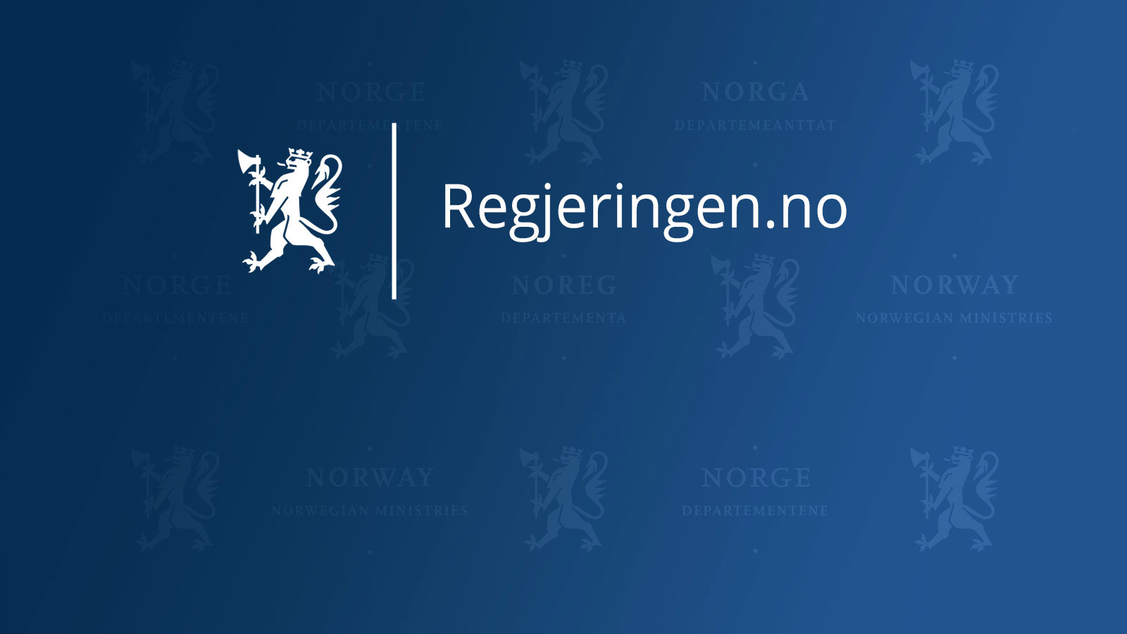 Forsiden - regjeringen.no
